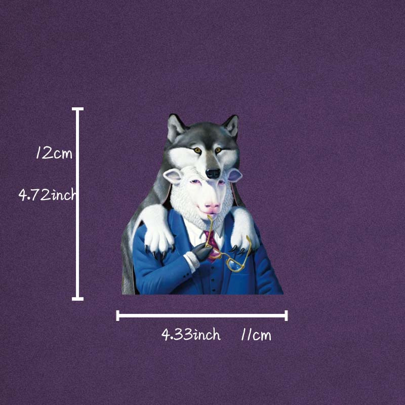 Car Bumper Reflective Stickers In Wolf Skin Sheep - Temu United
