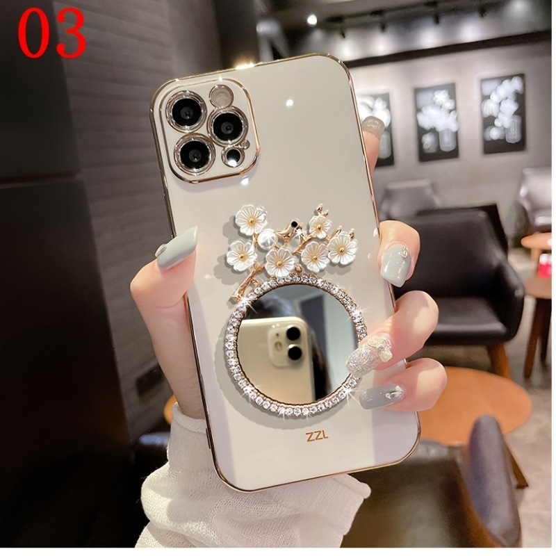 Flower Mirror Phone Case Iphone14/14plus/14pro/14promax - Temu United ...