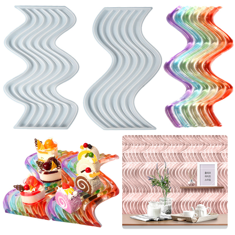 diy fruit plate wave plate silicone mold making uv epoxy - Temu Australia