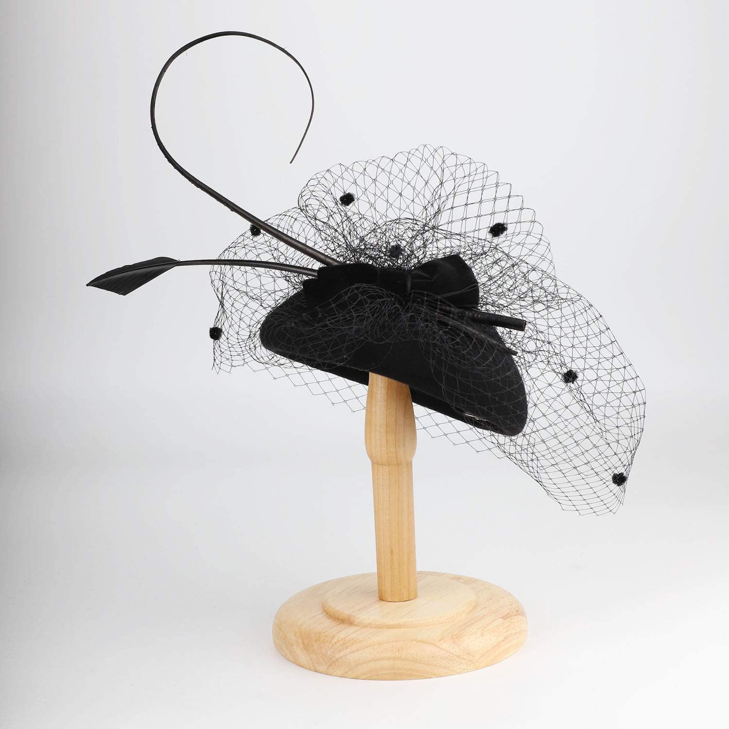 Elegant Leopard Print Fascinators Hats Vintage Wool Hat - Temu New Zealand