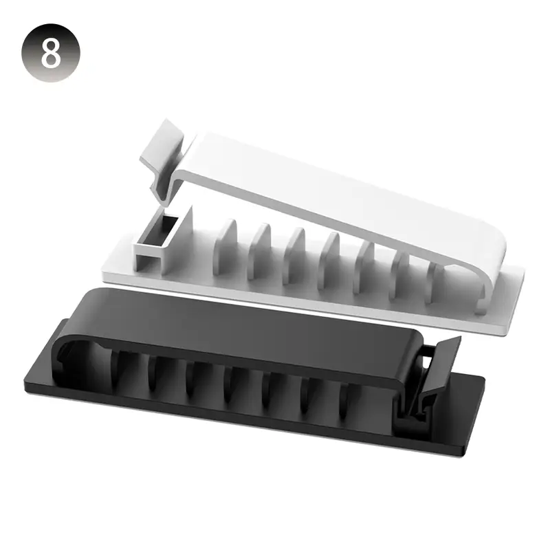 5pcs 케이블 클립 전선 정리를위한 자체 접착 케이블 주최자 코드 홀더 Usb 충전기 홈 사무실 자동차 책 Temu