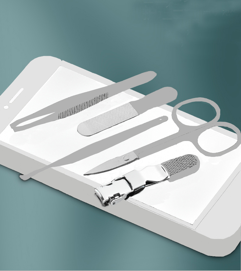 Professional Pedicure Kit Mirror Case Nail Scissors Grooming - Temu United