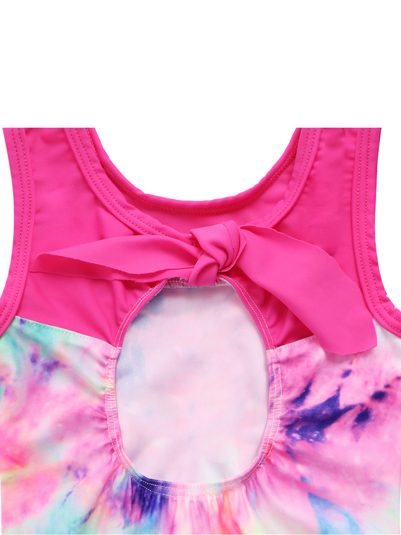 Toddler Girls Sleeveless Round Neck Tie Dye Back Cut One - Temu United ...