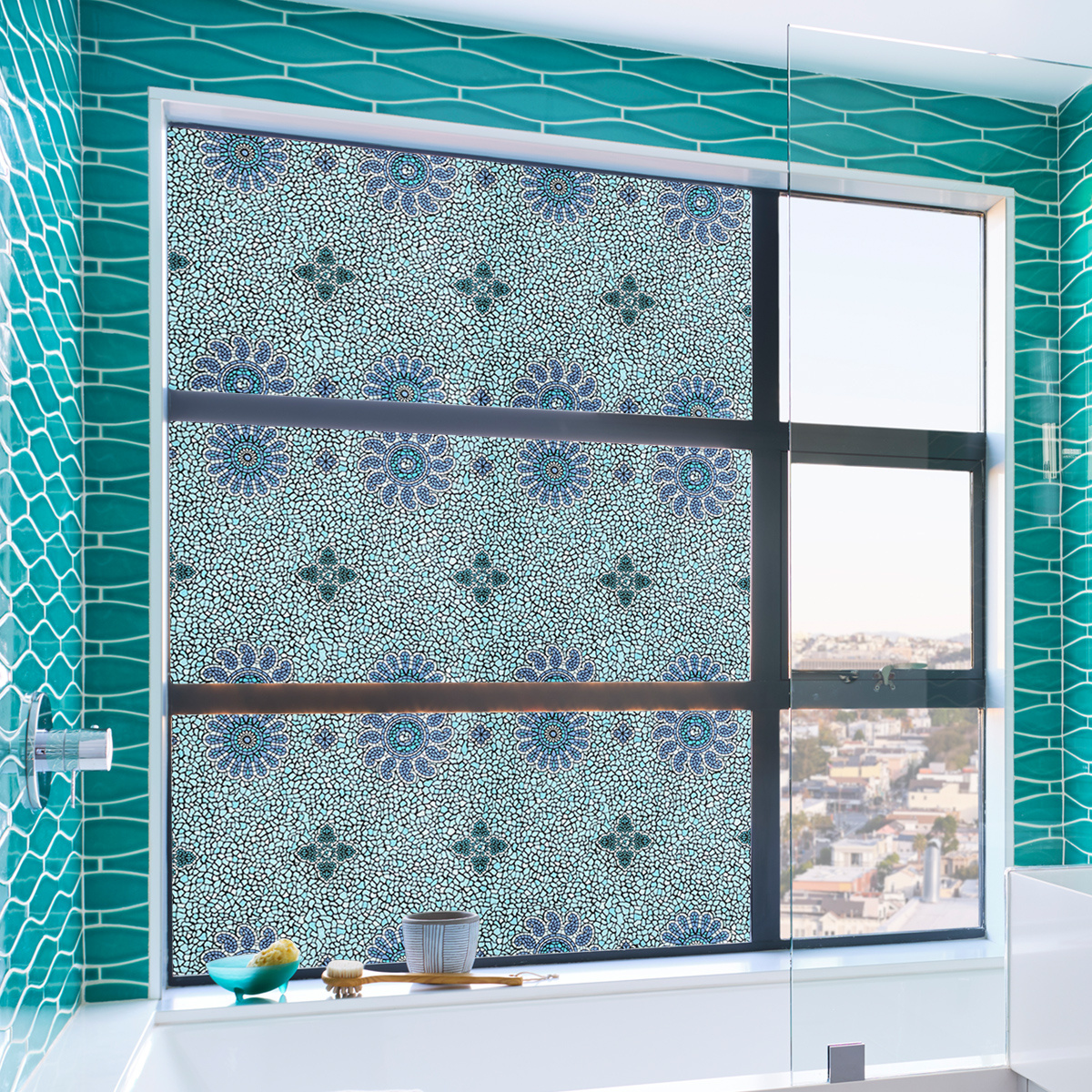 Cut Fit Window Privacy Film Printed Artwork Patterns - Temu