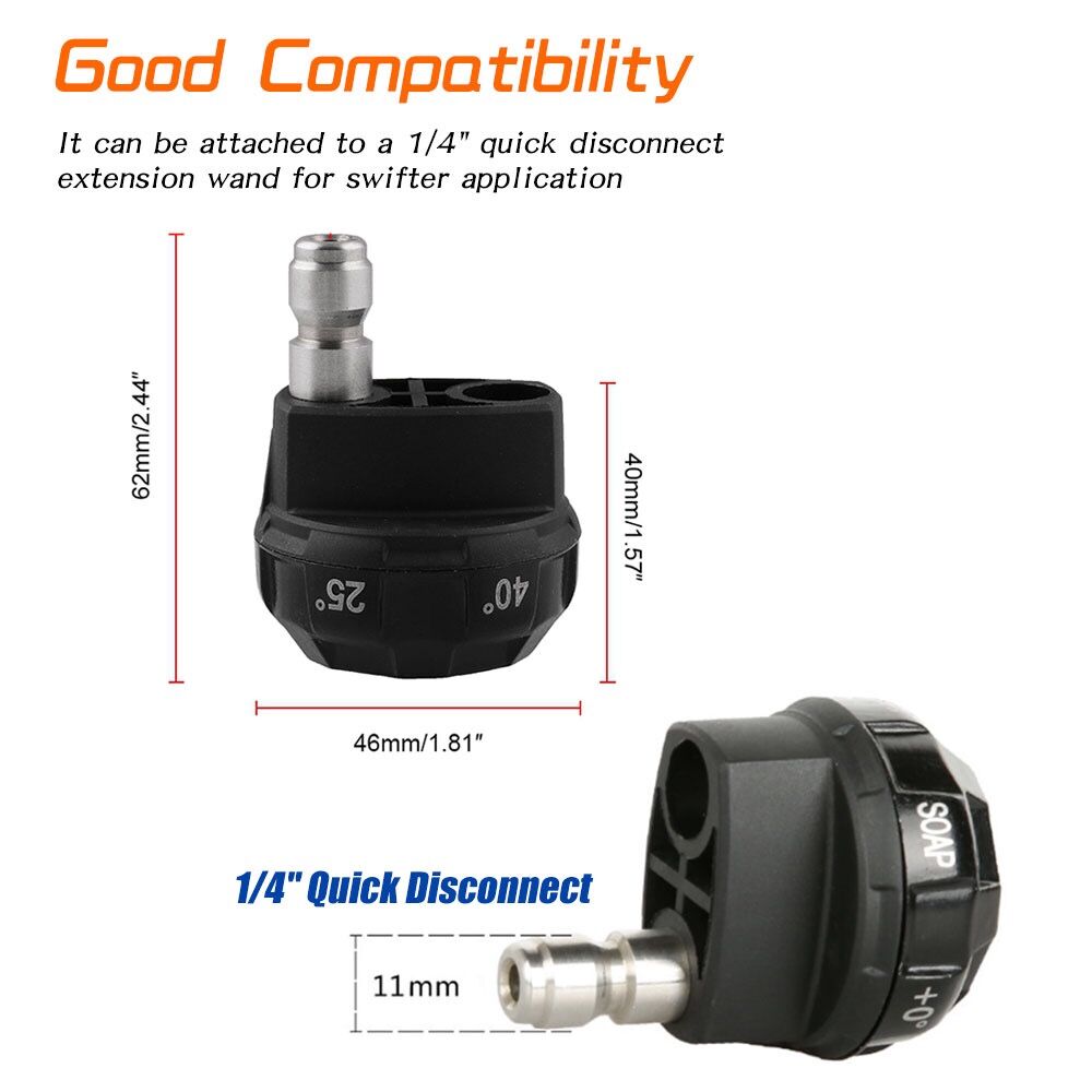 Upgrade Car Washing Universal 6 in 1 Pressure Washer Nozzle - Temu ...