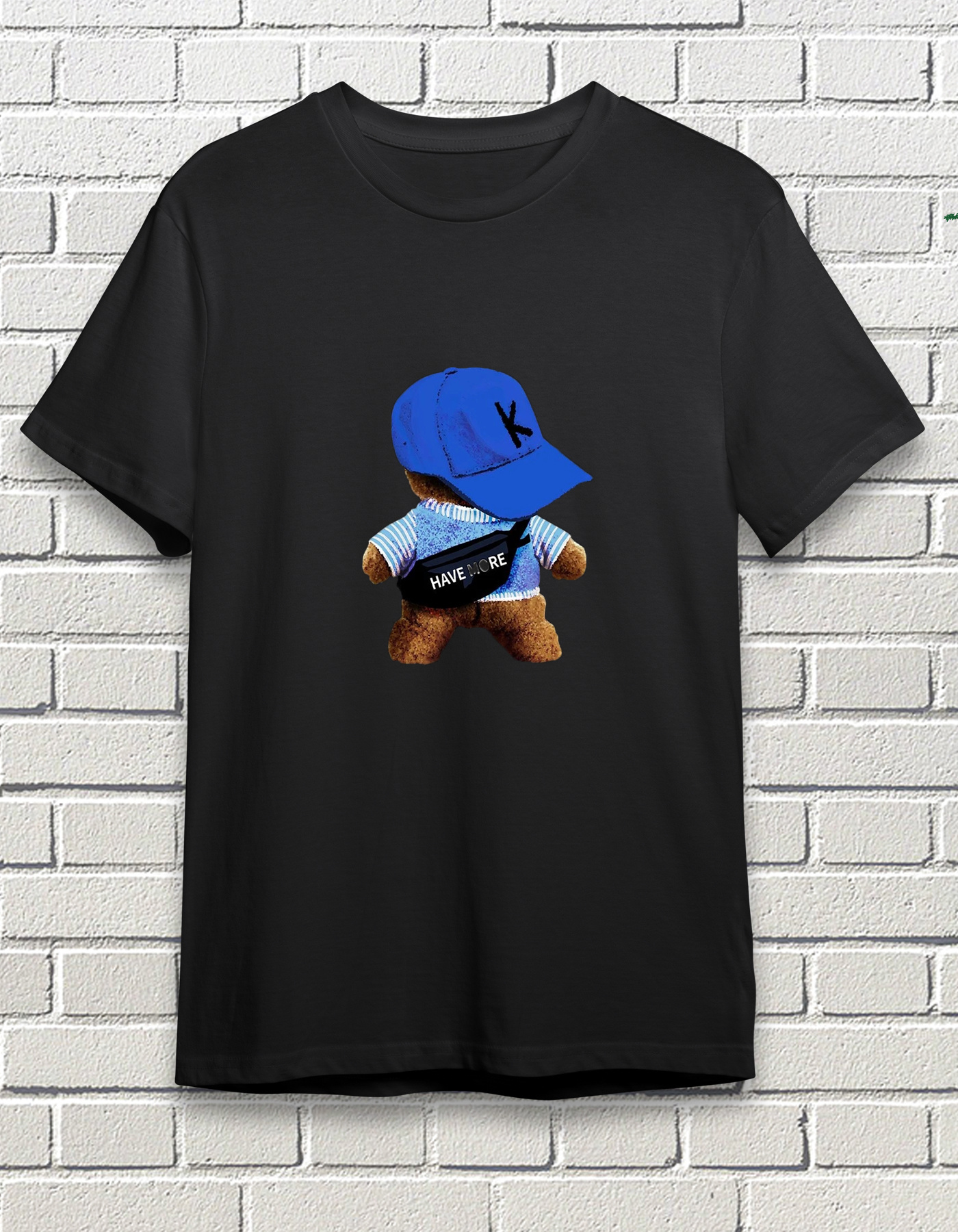 Men's Casual Trendy Blue Bear Graphic Print Comfortable - Temu United ...