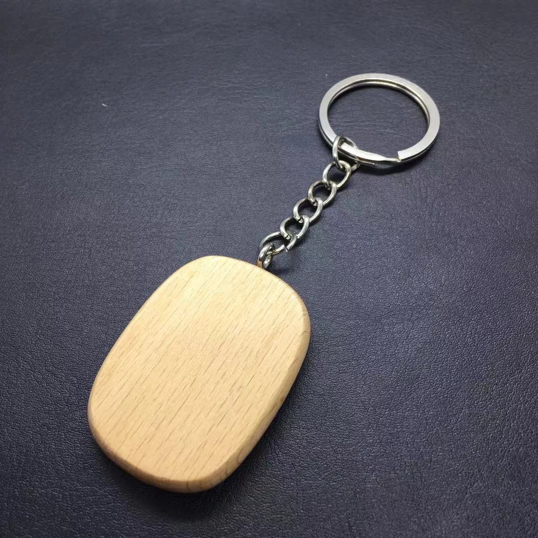 1pc new wood keychain customized lettering keychain logo customizable ...