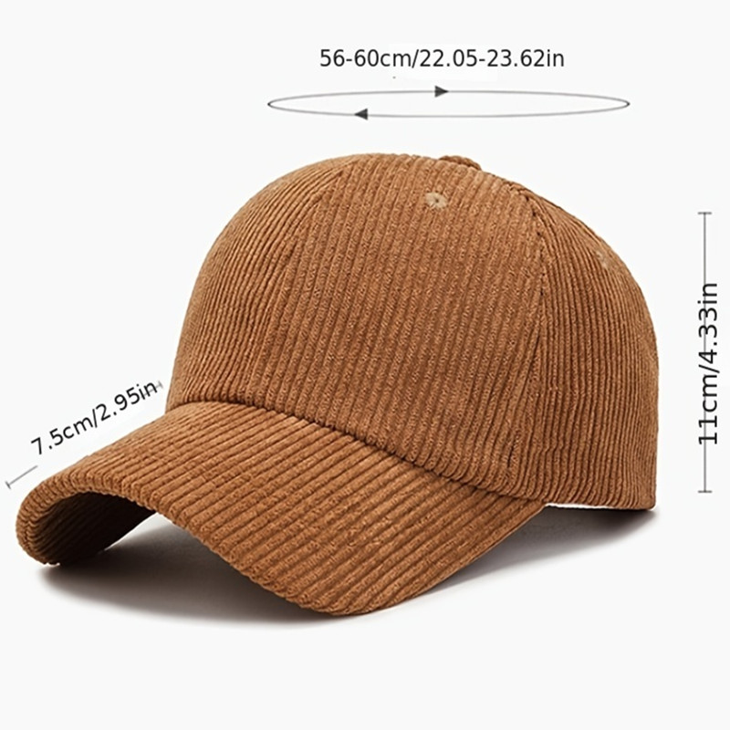 spring summer autumn and winter corduroy baseball cap male female retro ...