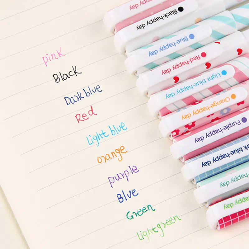 Colorful Gel Pen Creative Painting Learning Cute Water Pen - Temu