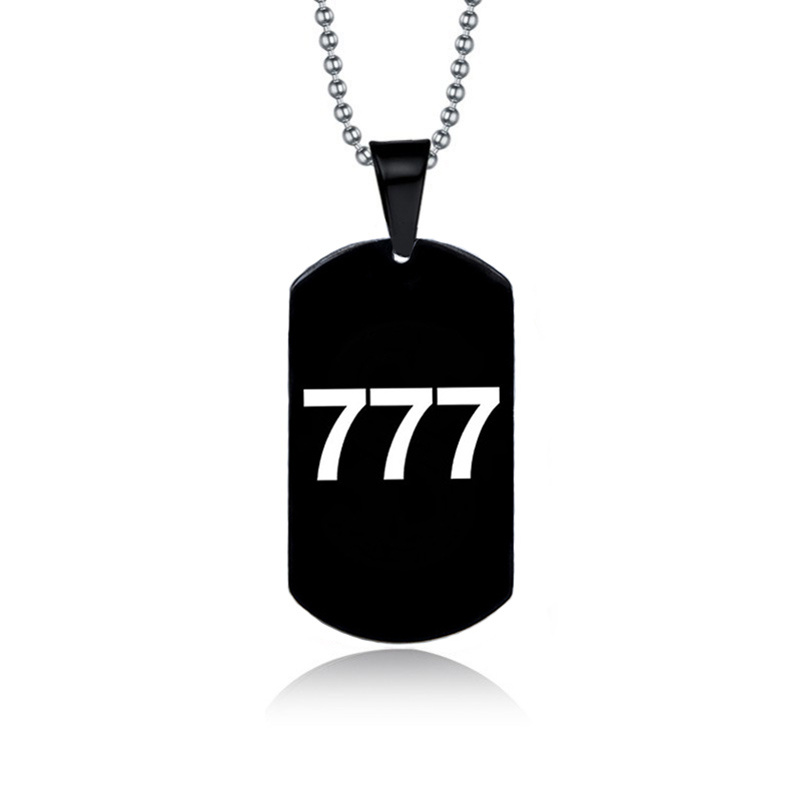 1pc Nouveau Collier De Marque Militaire Créatif 777 Mode Hommes ...