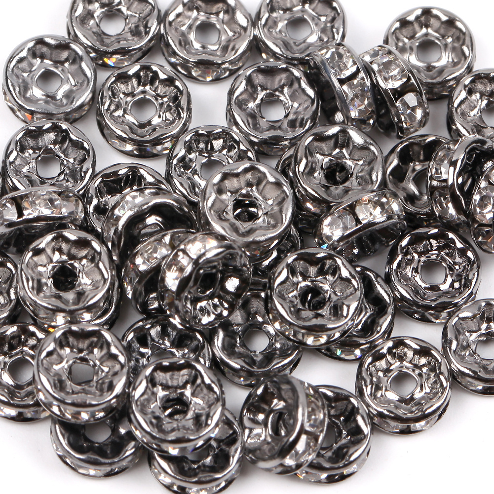 Rhinestone Rondelle Crystal Loose Spacer Beads Jewelry - Temu United ...