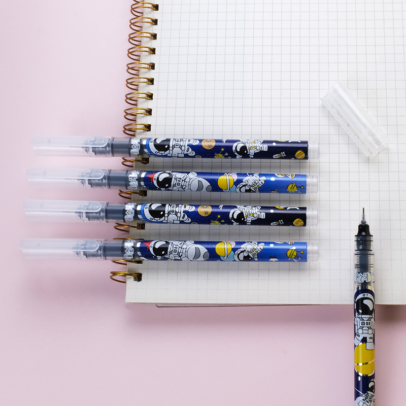 Straight Liquid Walking Bead Pen 0.5 Students - Temu United