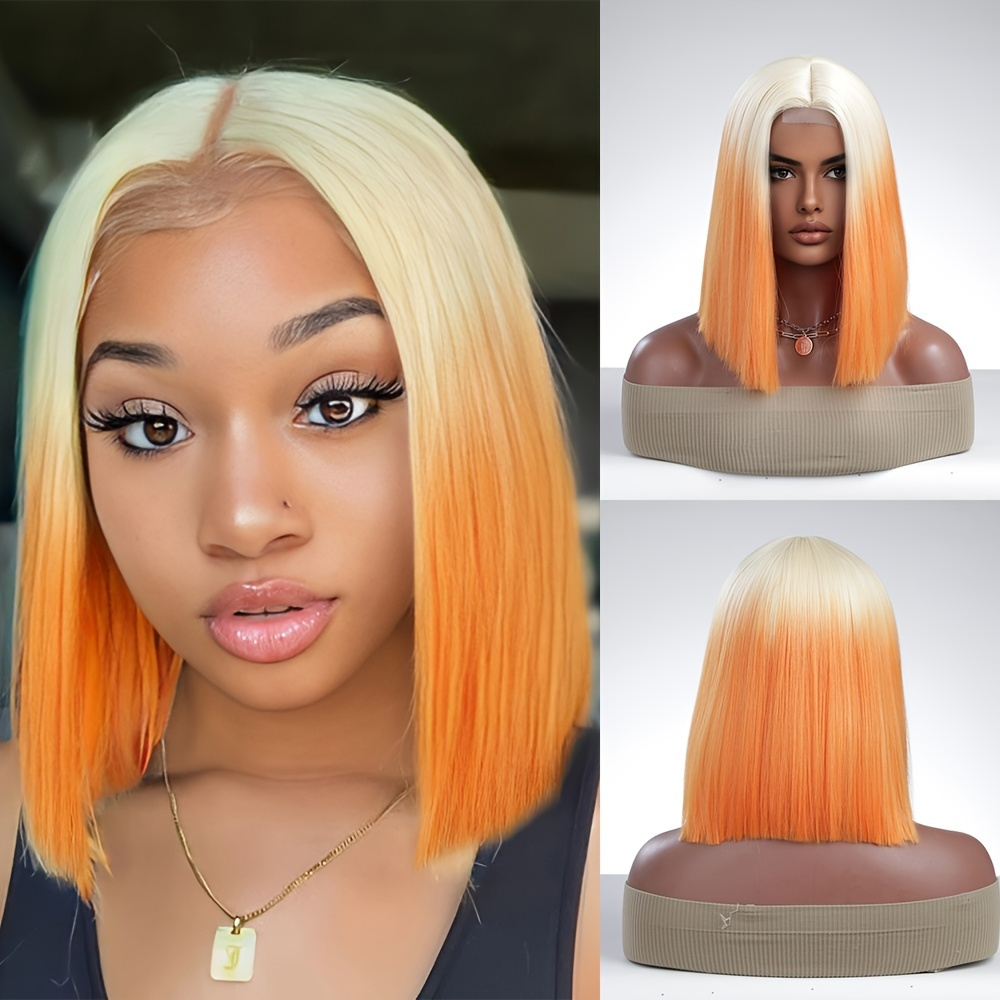 Short Bob Headband Wig Straight Bob Headband Wigs Women None - Temu