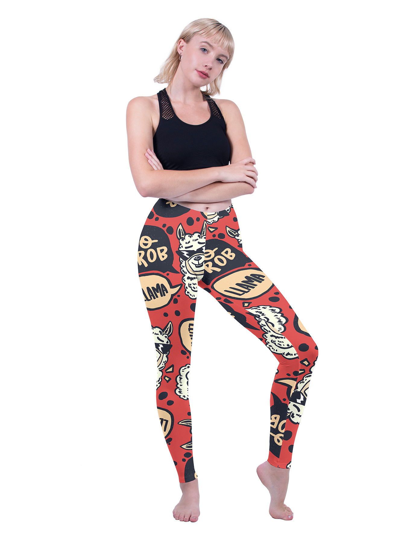 Cute Cartoon Sheep Print Graphic Leggings Sports Yoga Casual - Temu
