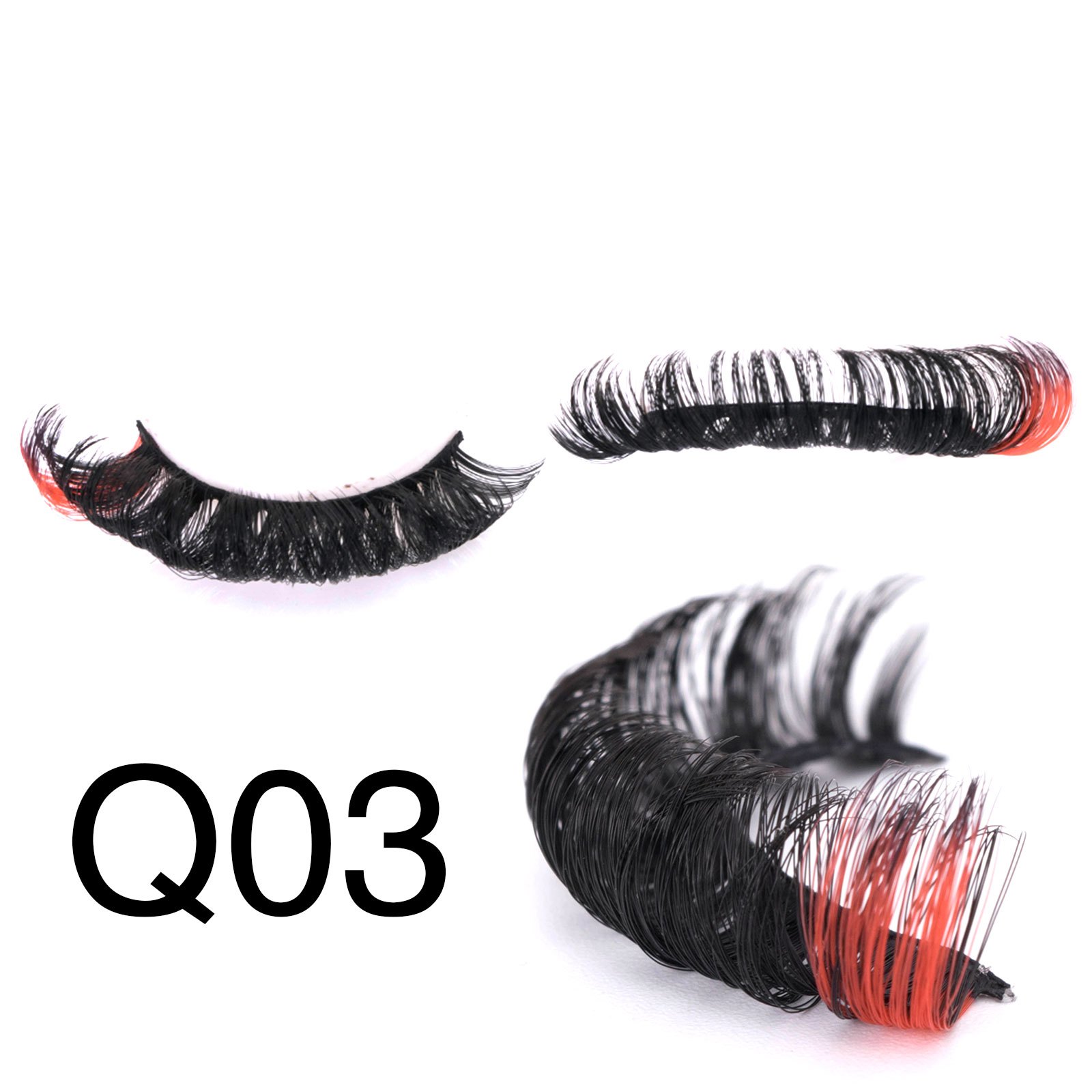 Colorful False Eyelashes 3d Faux Mink Eye Tail Colored Dd - Temu United ...