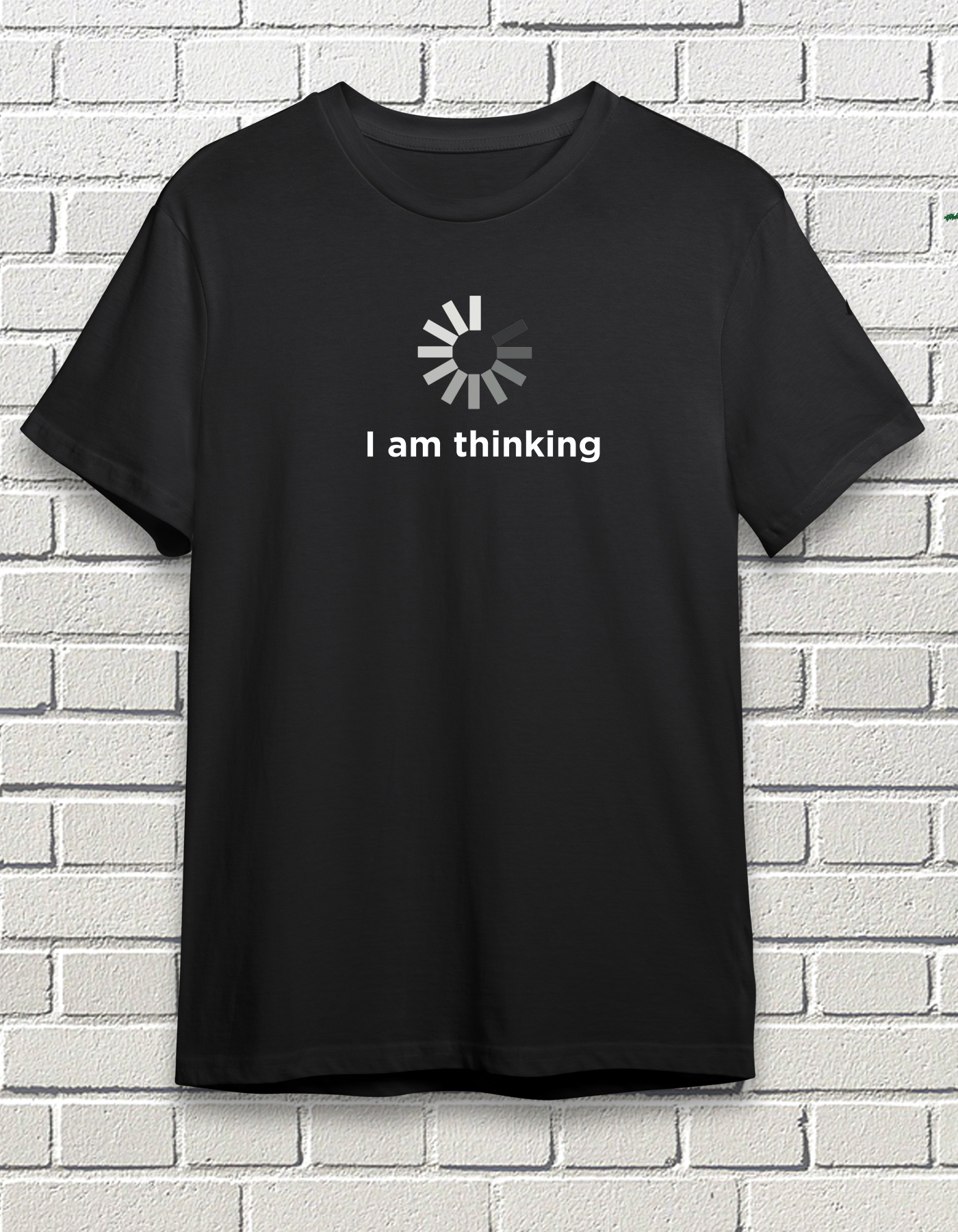 Mens Casual Trendy Thinking Graphic Print Comfortable Crew Temu New