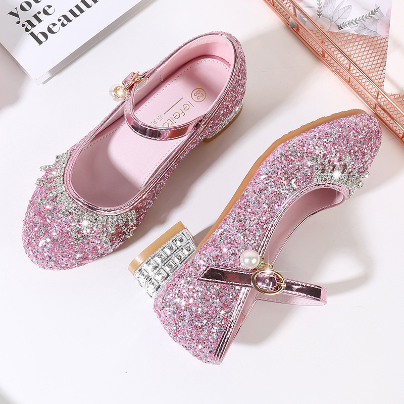 Trendy Elegant Shiny High Heel Shoes For Girls, Lightweight Non Slip ...