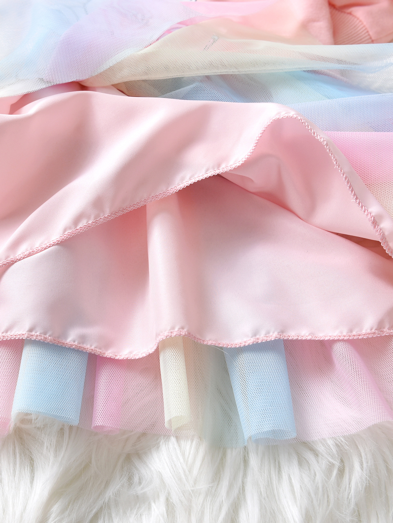 Girls Cute Unicorn Long Sleeve Tutu Dress Trend Tulle - Temu