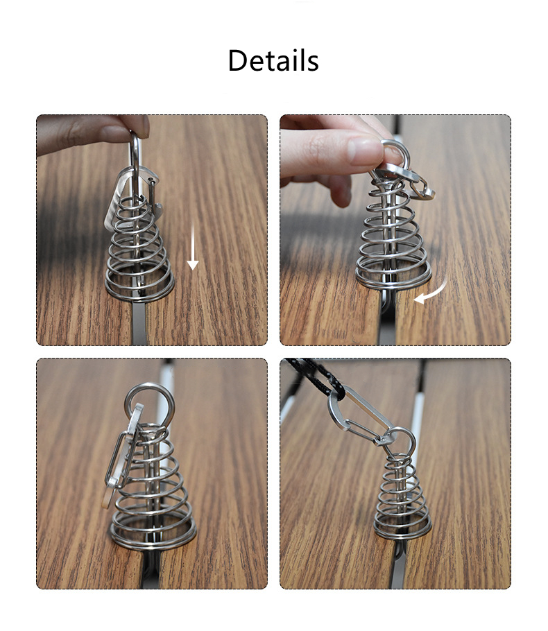 2pcs Telescopic Spring Design Deck Peg For Secure Outdoor Camping And ...