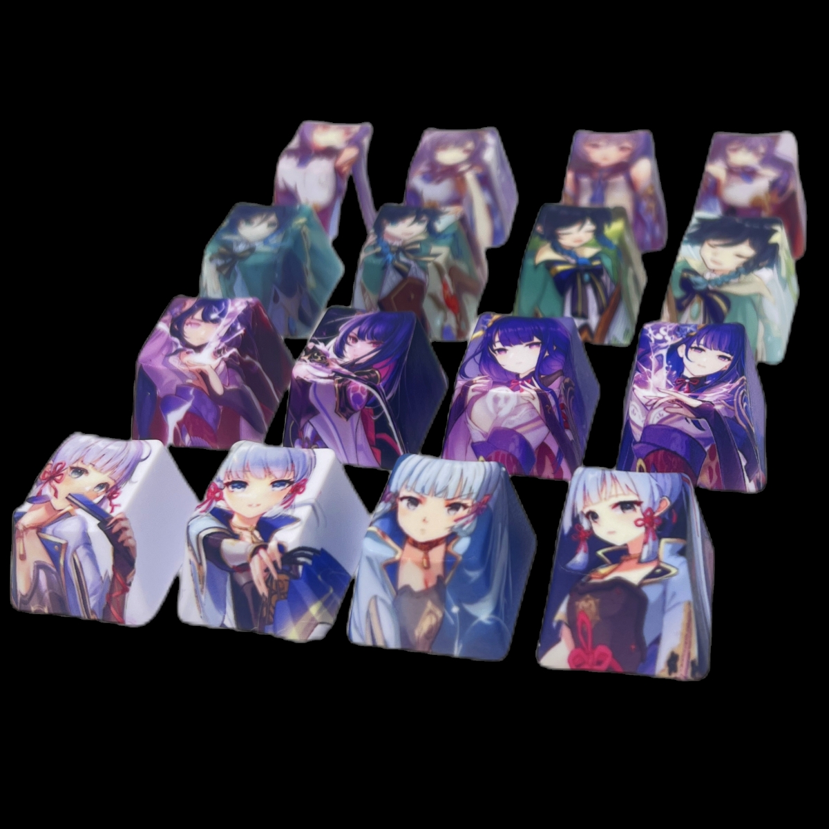 Add A Touch Anime Keyboard Genshin 2d Keycaps! - Temu Australia