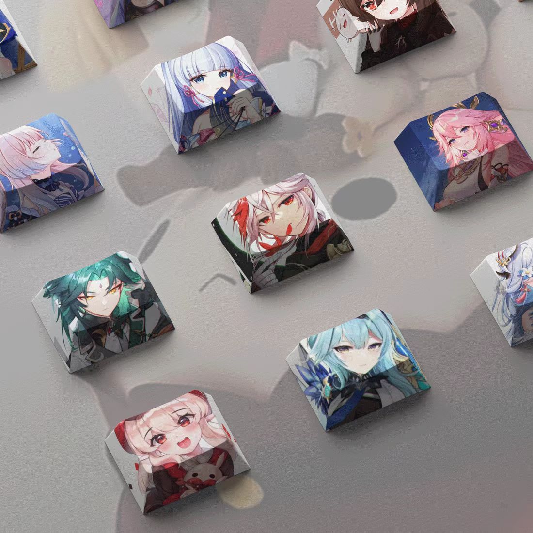 Add A Touch Anime Keyboard Genshin 2d Keycaps! - Temu Australia