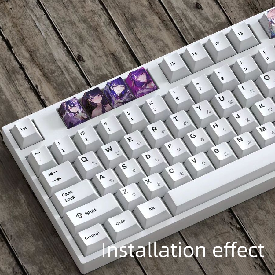 Add A Touch Anime Keyboard Genshin 2d Keycaps! - Temu Australia