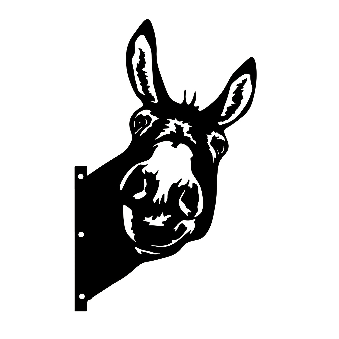 Vintage Donkey Wall Art Steel Metal Animal - Temu