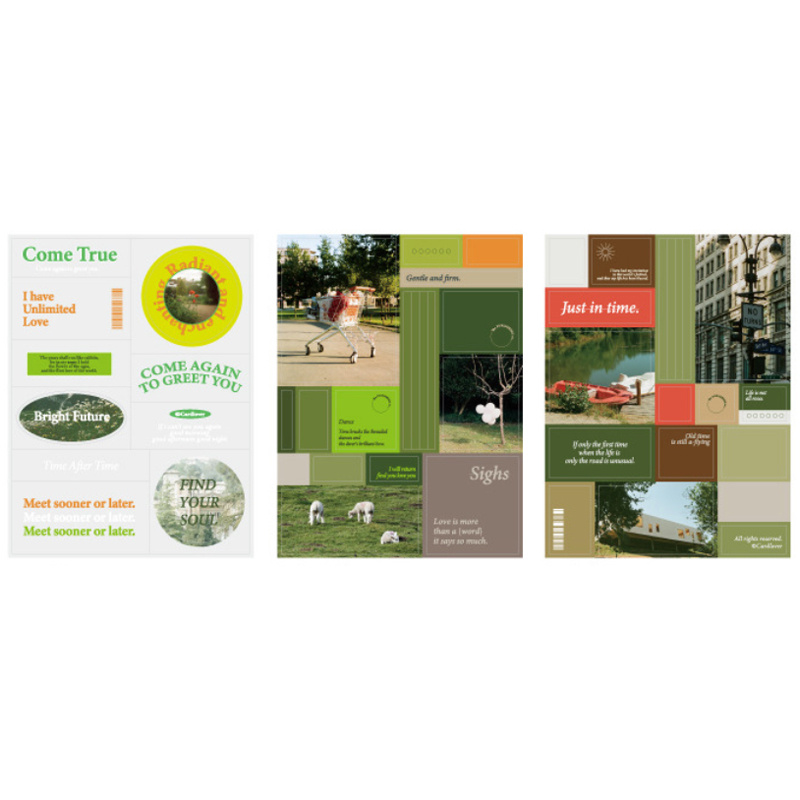 3pcs Pack Sticker Book Romantic Light Retro - Temu Australia