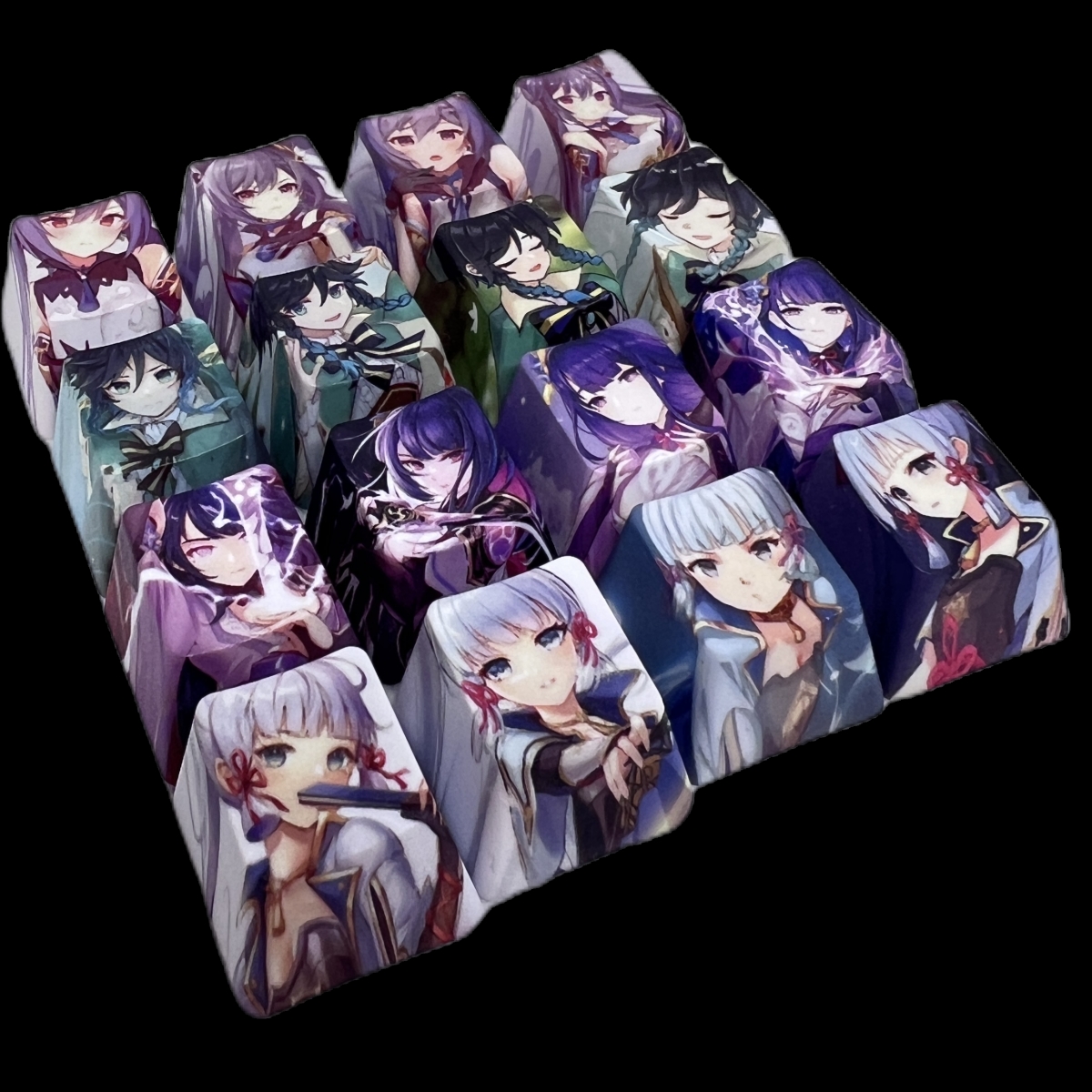 Add A Touch Anime Keyboard Genshin 2d Keycaps! - Temu Australia