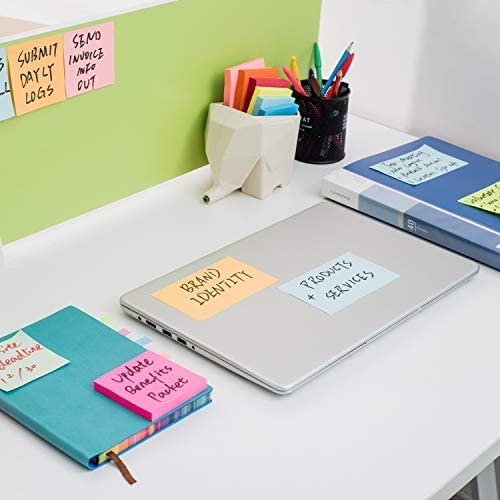 Fluorescent Colored Tearable Sticky Notes Perfect - Temu