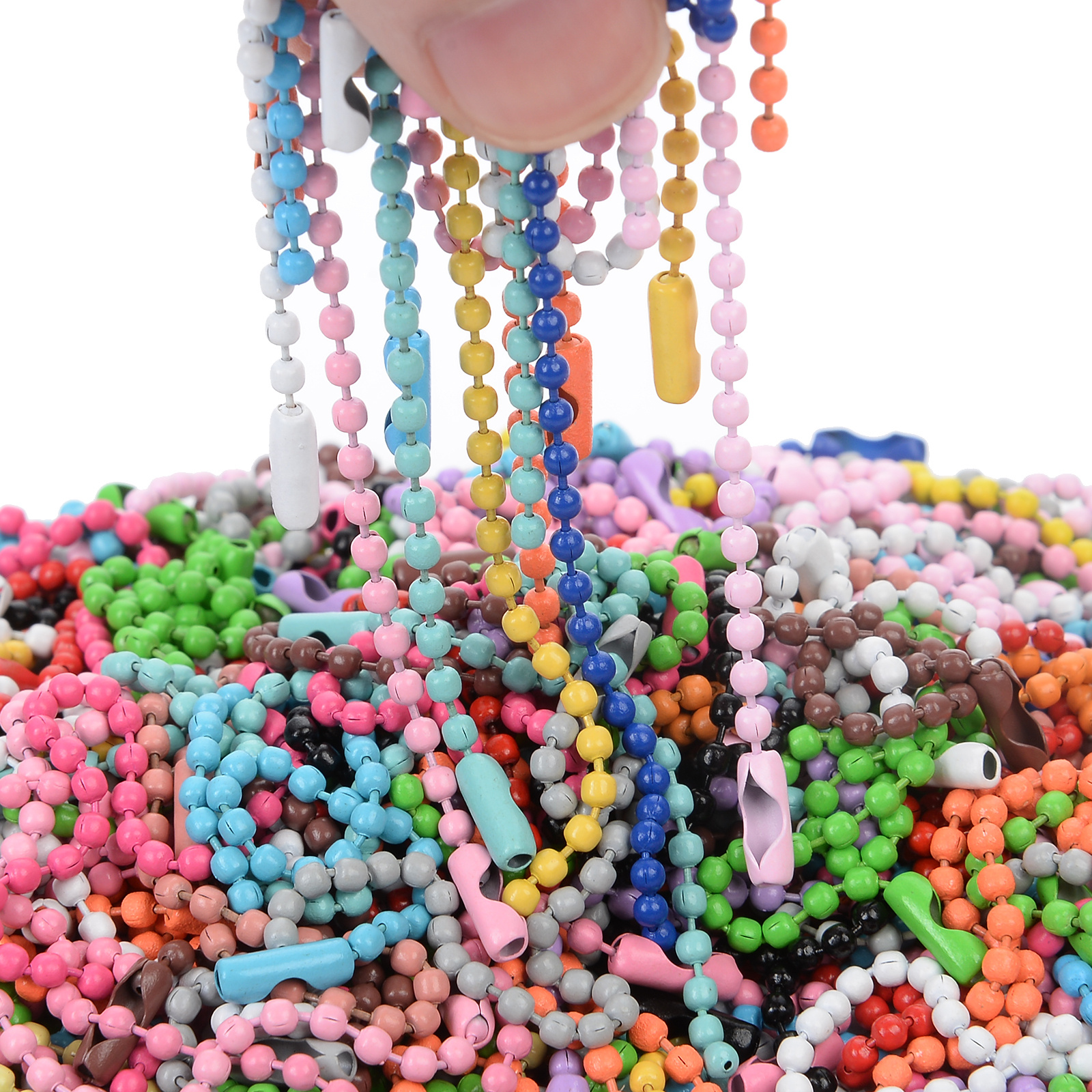 colorful ball bead chains fits key chain/dolls/label hand - Temu ...
