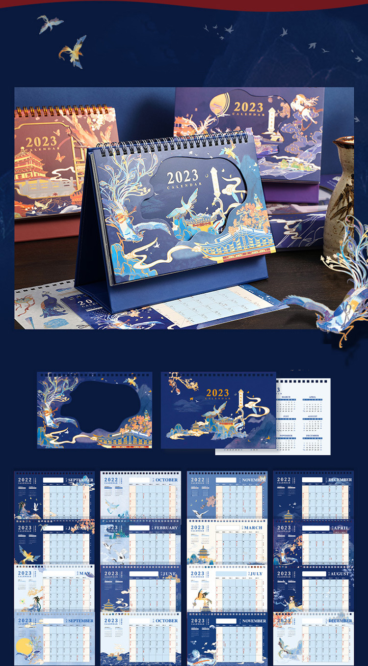 Floral Lantern Antique Table Calendar 4 - Temu Australia