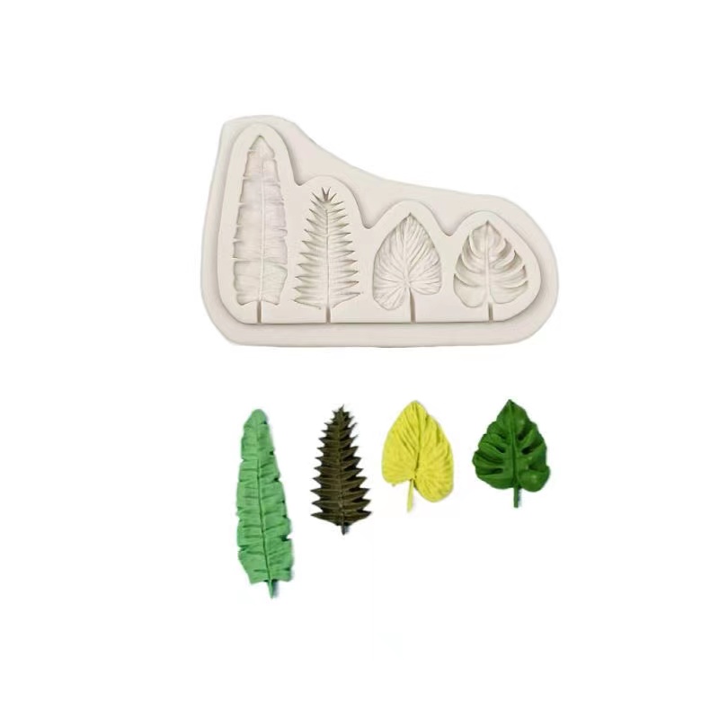 Leaf Fondant Silicone Mold Banana Leaf Palm Leaf Chocolate - Temu