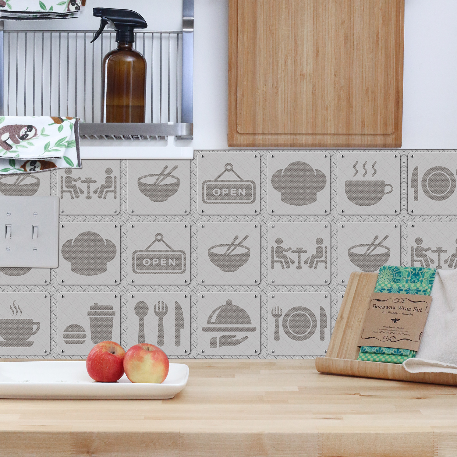 Waterproof Self Tile Stickers Kitchen Bathroom - Temu Australia