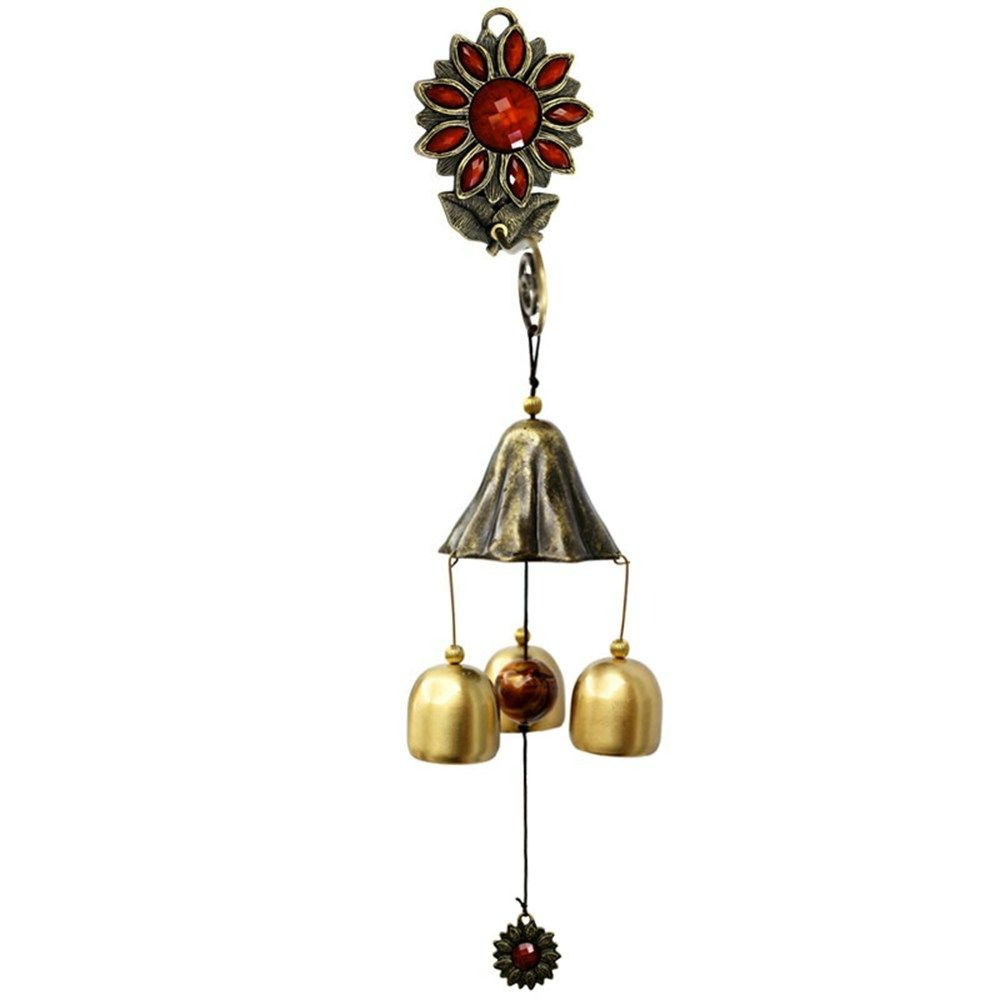 crystal sunflower sympathy memorial wind chime retro garden - Temu ...