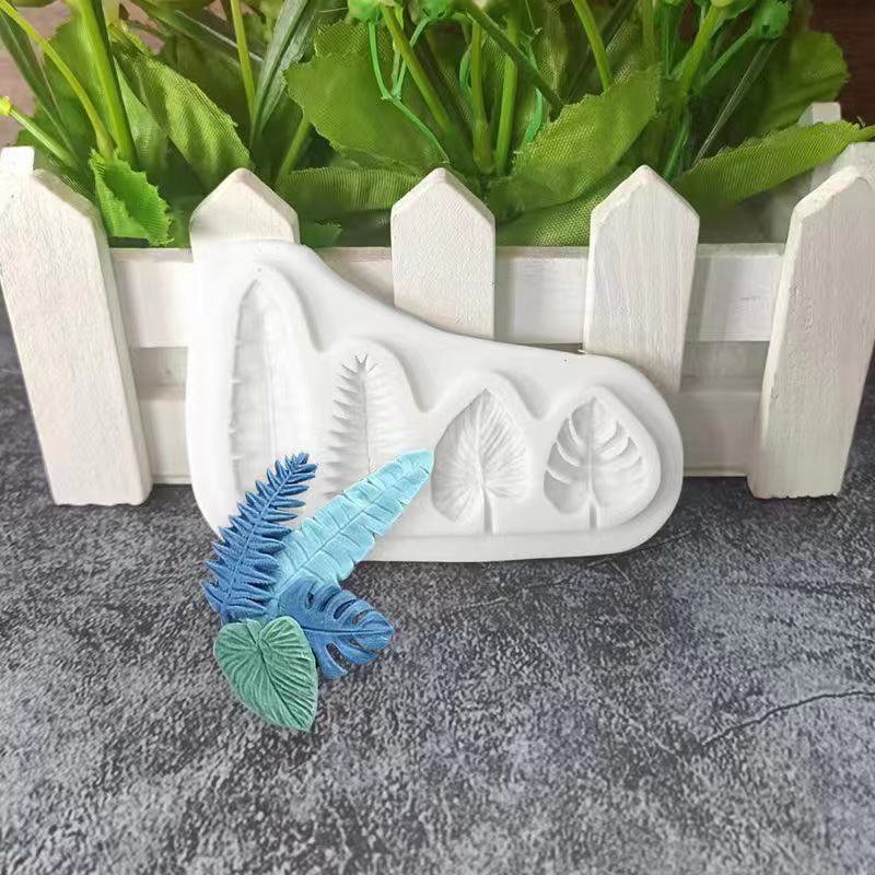 Leaf Fondant Silicone Mold Banana Leaf Palm Leaf Chocolate - Temu