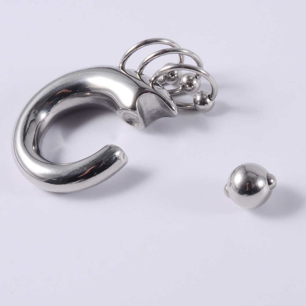 Men' Fashion Stainless Big Clip Ball - Temu Australia