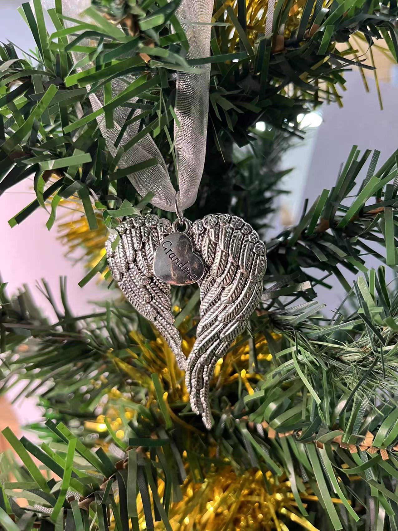 Christmas Memorial Family Angel Christmas Pendant Pendant Jewelry ...