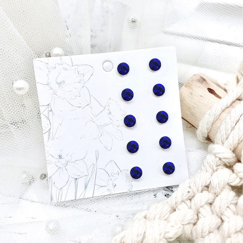 Colorful Rhinestones Stud Earrings Women's Earrings Stud Set - Temu ...