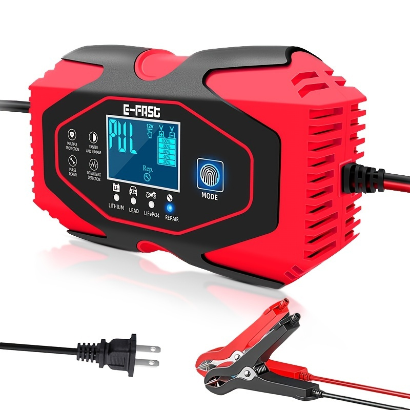 12v 6a 24v 3a Automatic Car Battery Charger 7-stage Smart Battery ...