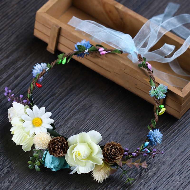 Crown Flower Tiara Floral Crown Flower - Temu Norway