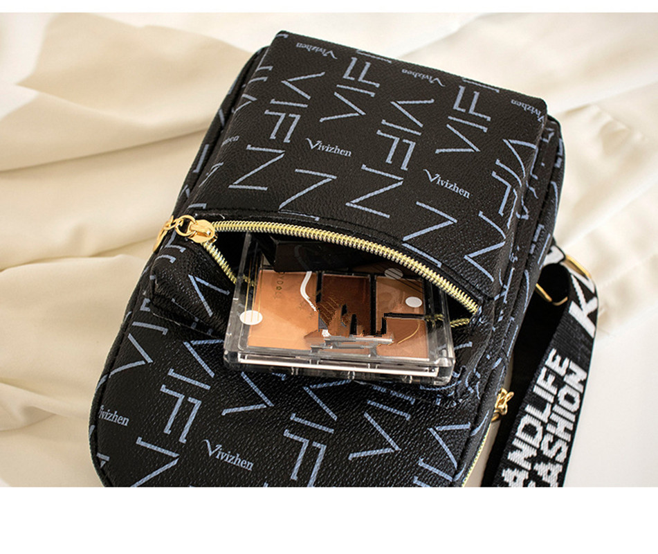 Letter Graphic Sling Bag Casual Crossbody brysttaske med - Temu Denmark