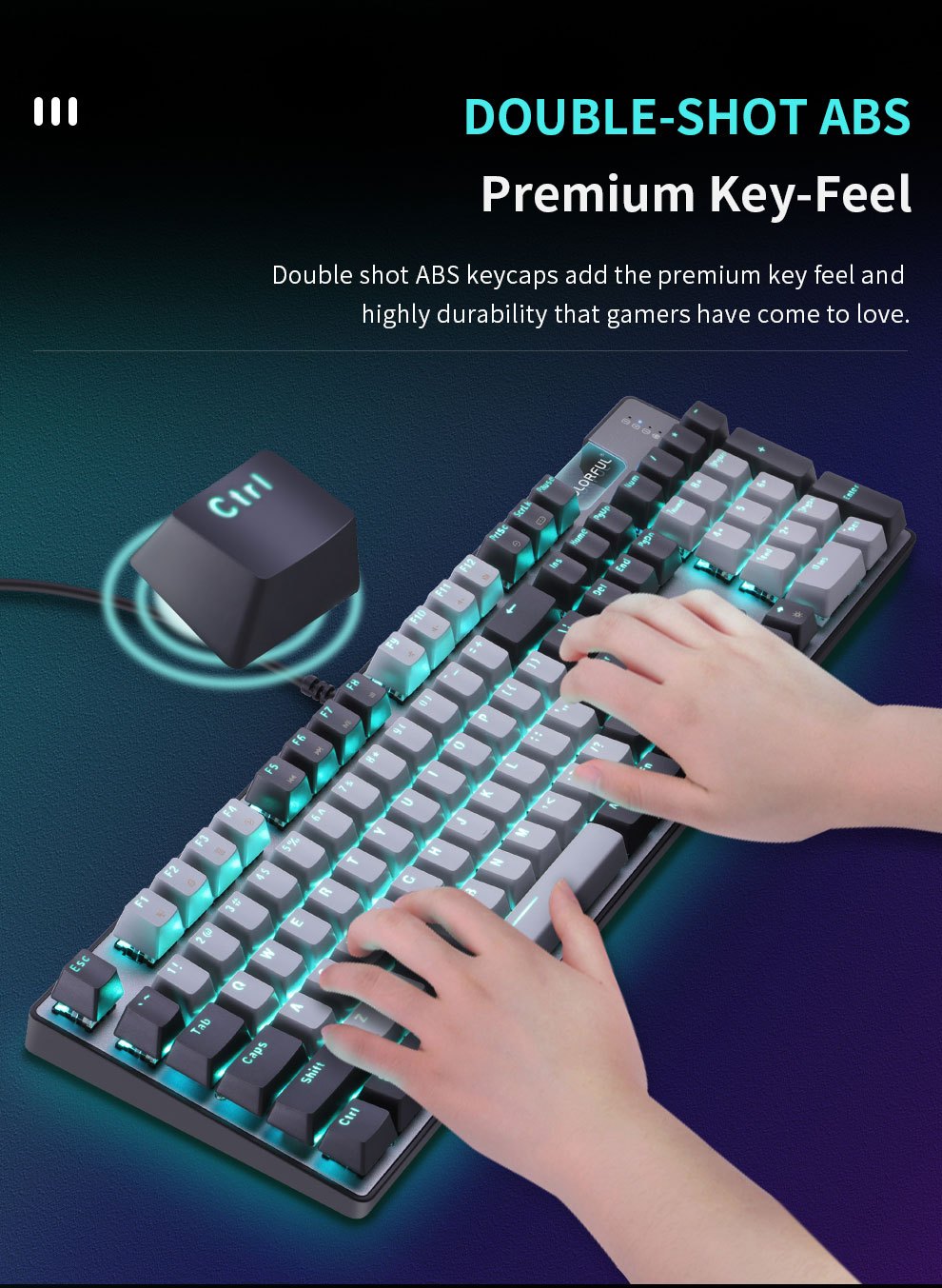 Colorful Cgk100 Rgb Mechanical Gaming Keyboard Usb Backlit - Temu New ...
