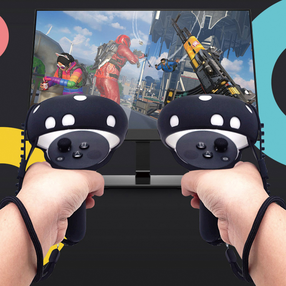 Vr Silicone Cover Set Face Cover Controller Cover Lens Cover - Temu New ...