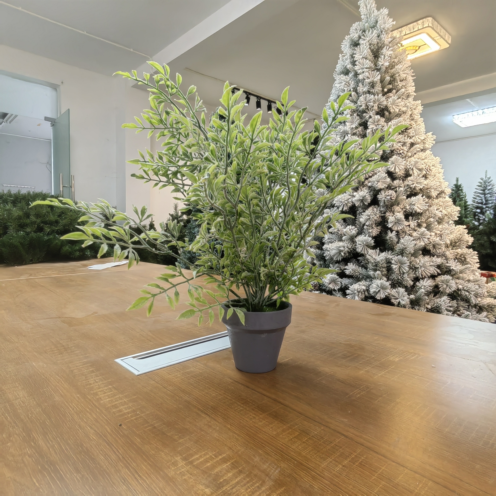 1pc artificial potted plant simulation green leaf potted plant 42 5inch ...