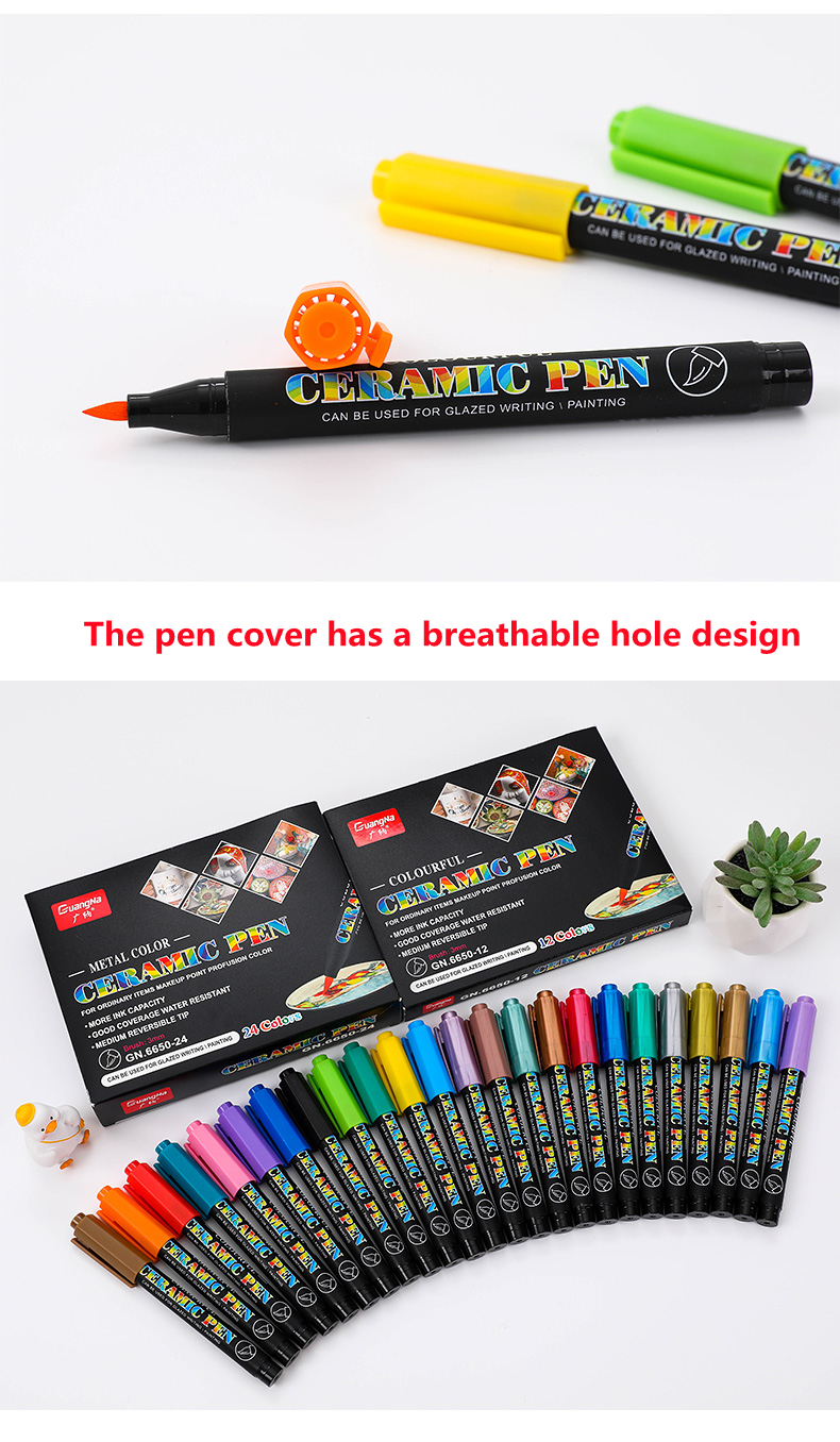 12/24 Colors Ceramic Mug Painting Pen - Temu Australia