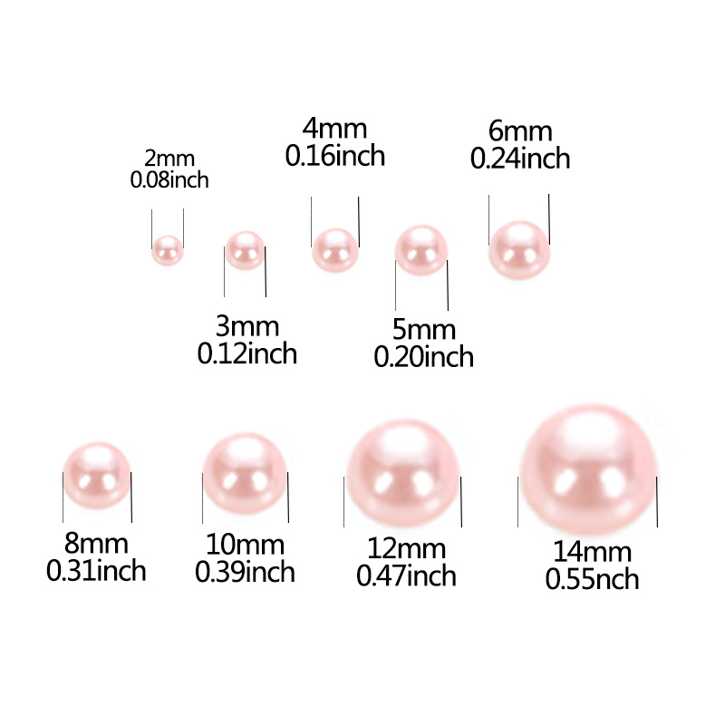 abs pearl beads color flat bottom half round - {region_name}