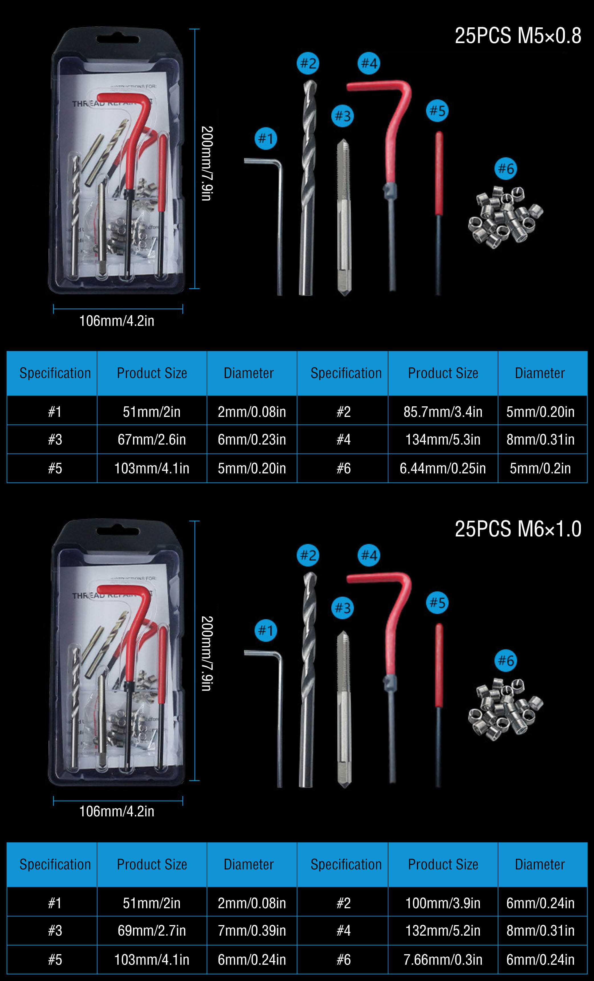 thread repair tool 8 restoring damaged threads spanner - Temu New Zealand