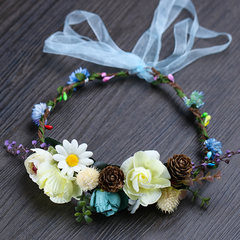 Crown Flower Tiara Floral Crown Flower - Temu Norway