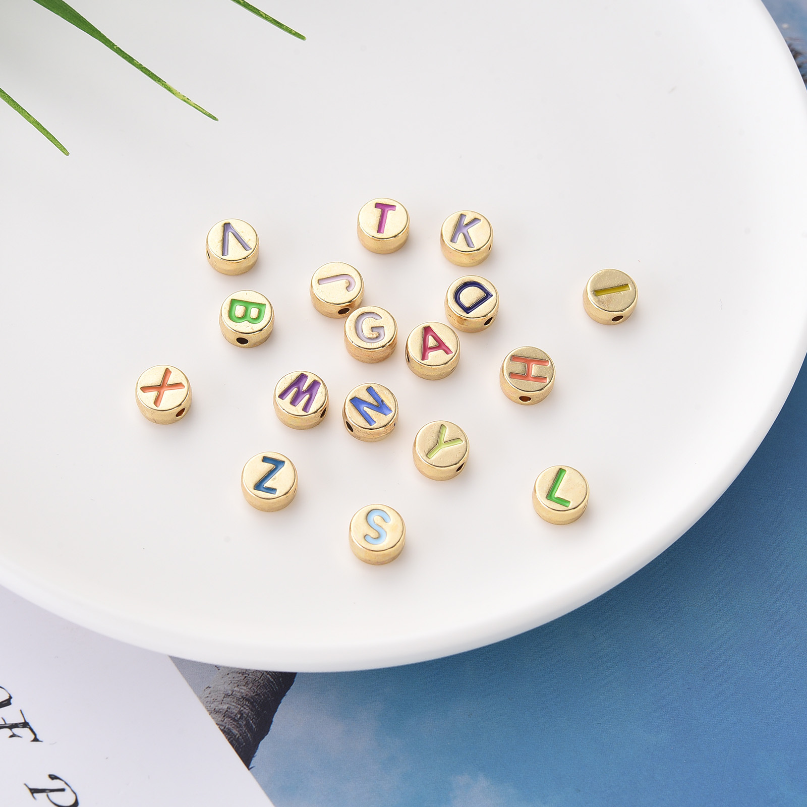 29 Zinc Alloy Dripping Oil Oblate Beads Used Making - Temu New Zealand